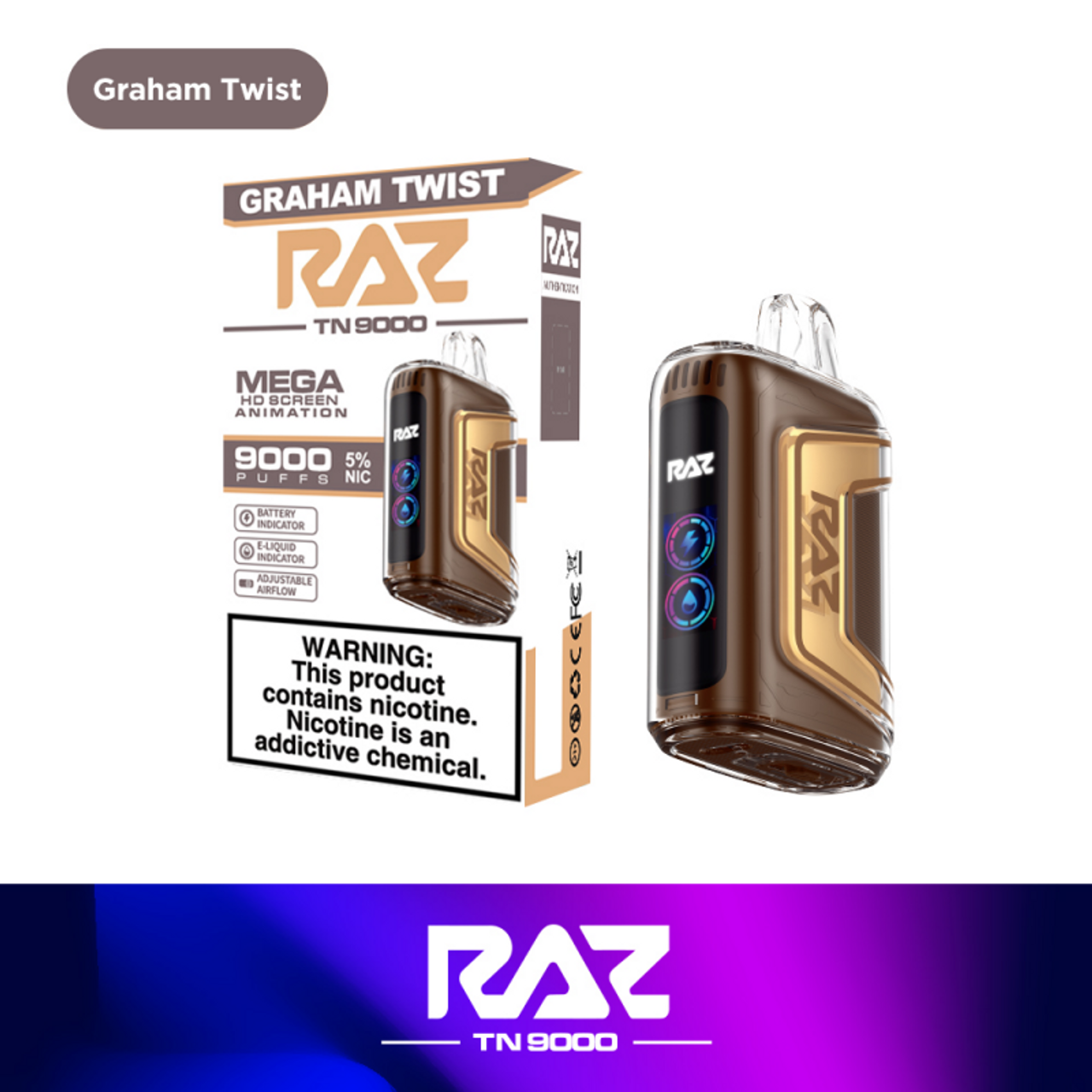 RAZ TN9000 - Graham Twist | America's No.1 Online Vape Shop – Price Point NY