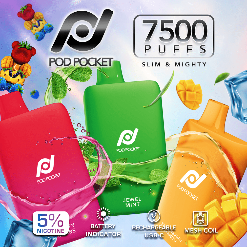 Pod Pocket - A 7500 Puff Disposable by Pod Juice | America's No.1 Vape ...