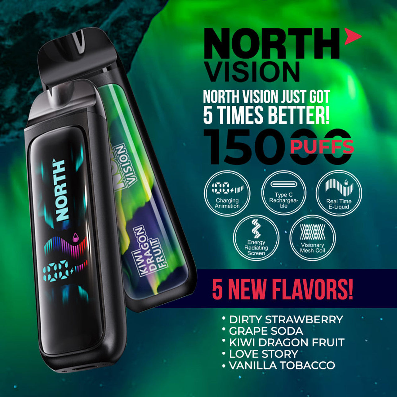 NORTH Vision 15k - Grape Soda | America's No.1 Online Vape Shop – Price ...