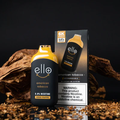 ELLO Plus - American Tobacco | 6000 Puff Disposable by BLVK – Price Point NY