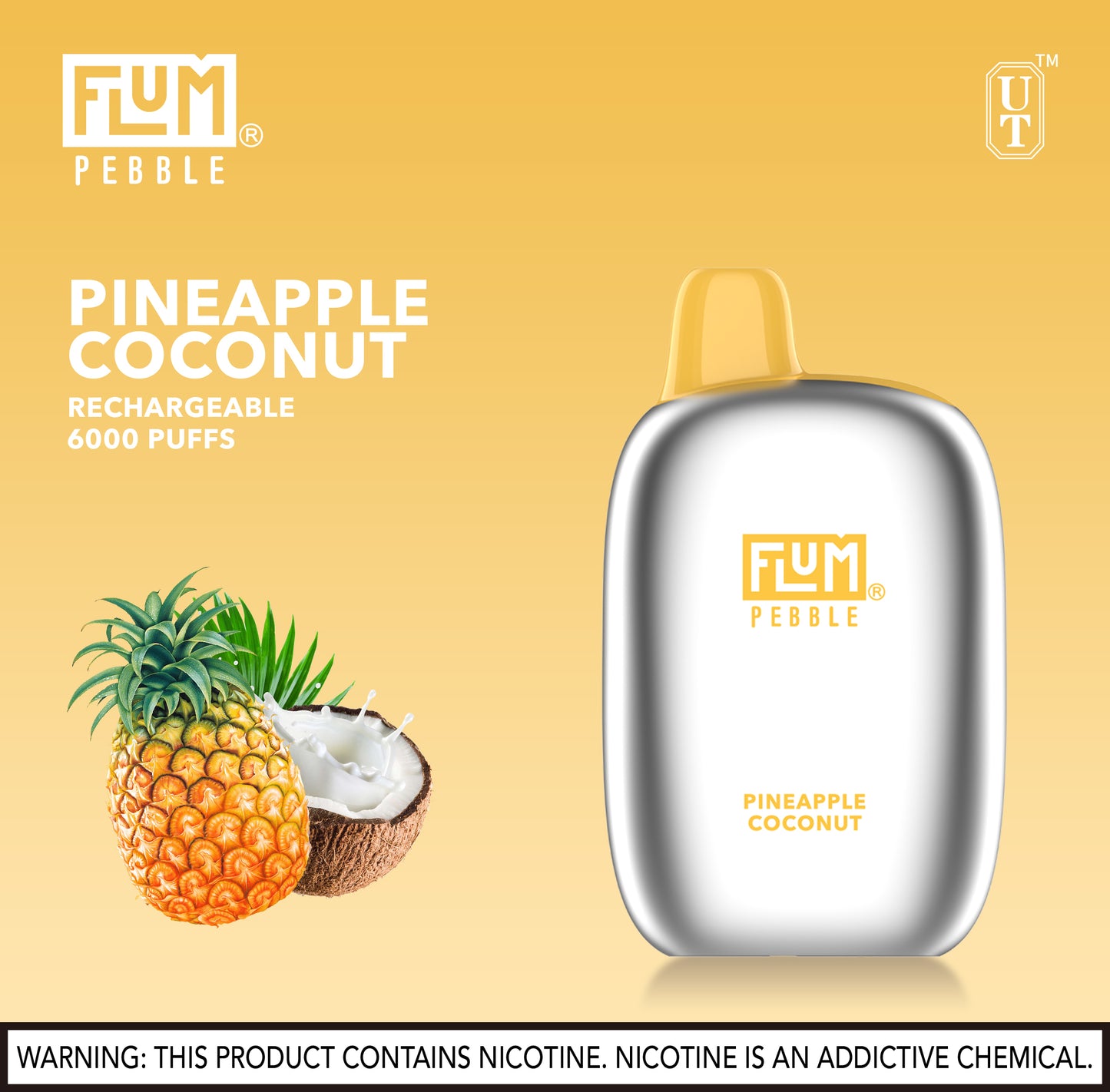 FLUM Pebble - Pineapple Coconut | America's No.1 Online Vape Store | PPNY – Price Point NY