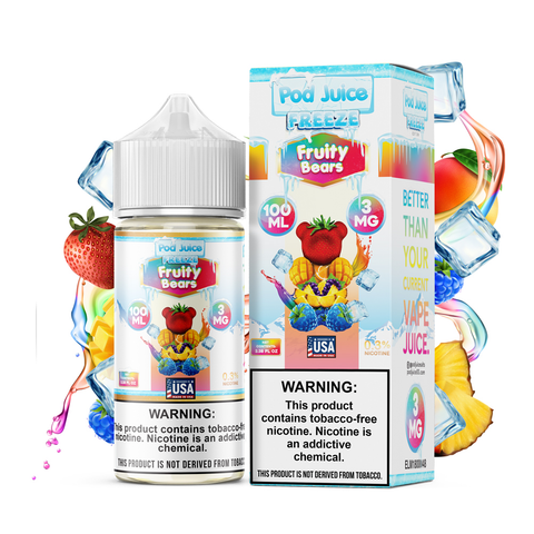 Pod Juice Freebase Nicotine - Fruity Bears Freeze – Price Point NY