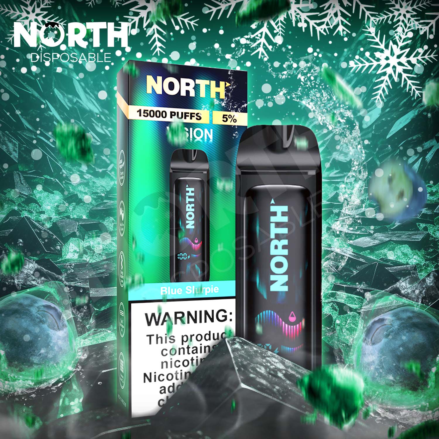 NORTH Vision 15k - Blue Slurpie | America's No.1 Online Vape Shop ...