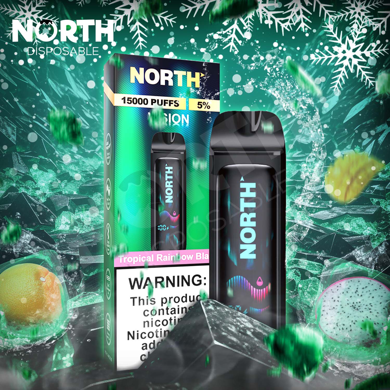 NORTH Vision 15k - Tropical Rainbow Blast | America's No.1 Online Vape ...