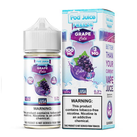 Pod Juice Freebase Nicotine - Grape Cola Freeze – Price Point NY