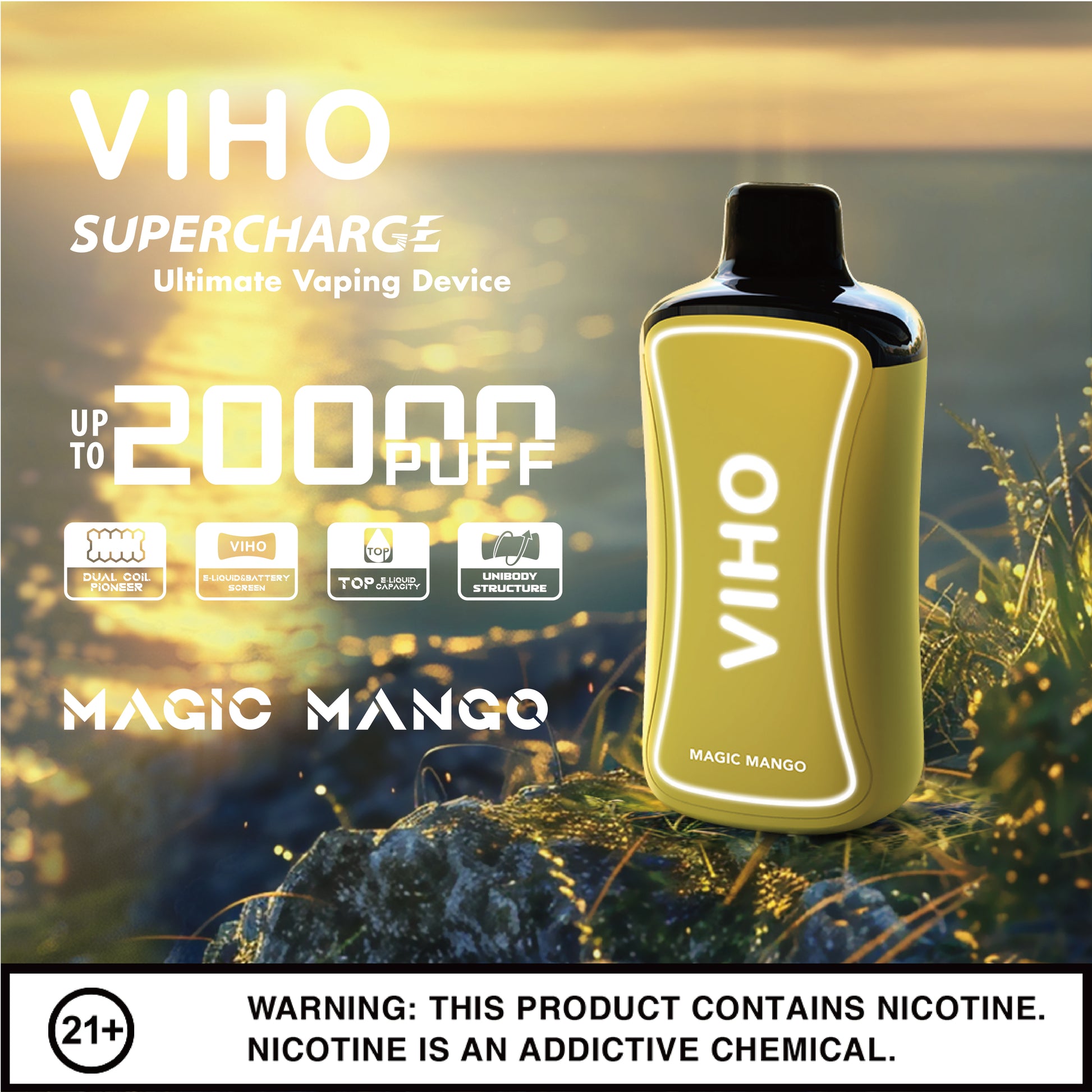 VIHO Supercharge 20k - Magic Mango | America's No.1 Online Vape Shop ...