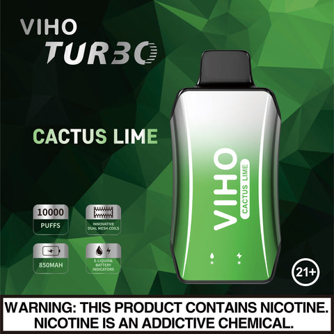 VIHO Turbo 10k - Cactus Lime | America's No.1 Online Vape Shop – Price ...