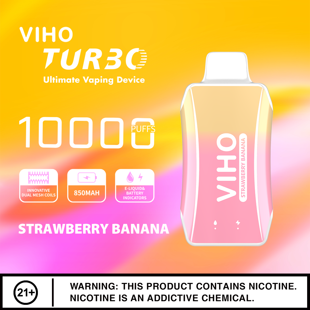 VIHO Turbo 10k - Strawberry Banana | America's No.1 Online Vape Shop ...