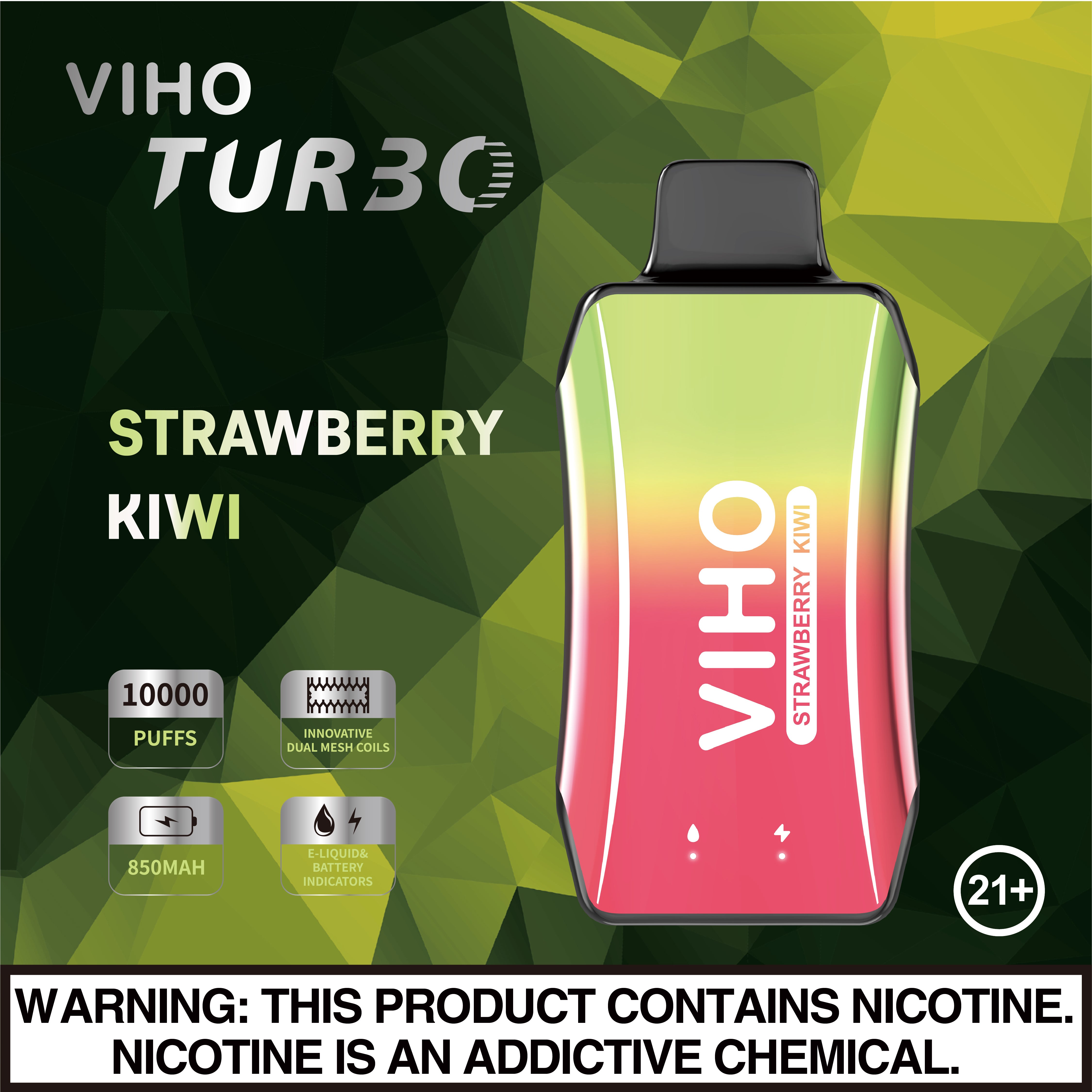 VIHO Turbo 10k - Strawberry Kiwi | America's No.1 Online Vape Shop ...