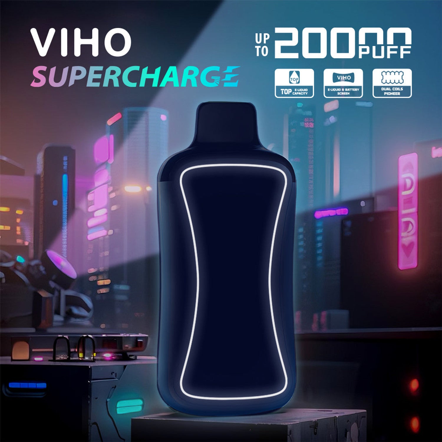 VIHO Supercharge 20k - Blueberry Pom | America's No.1 Online Vape Shop ...
