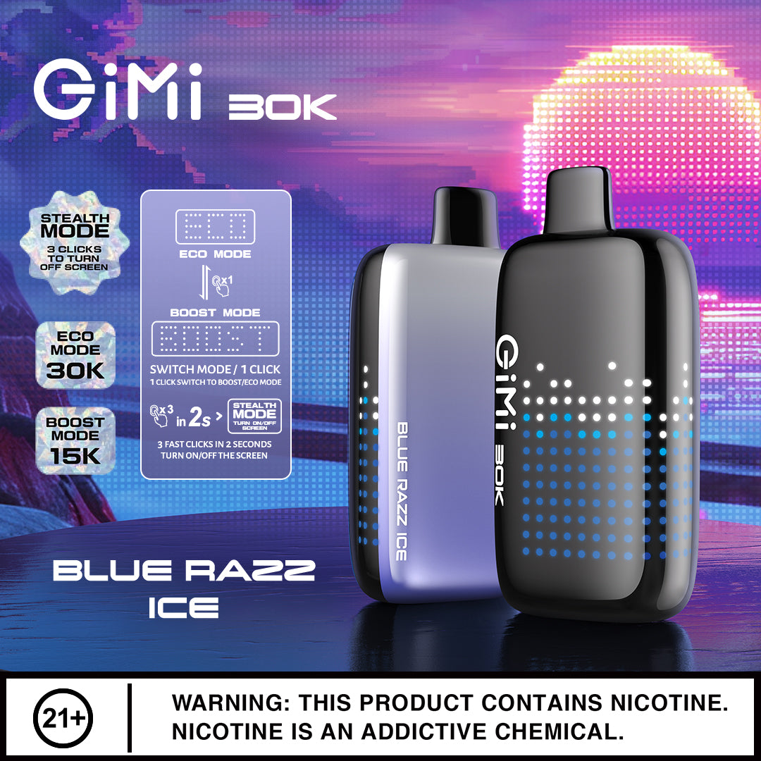 GIMI 30k - Blue Razz Ice | America's No.1 Online Vape Shop – Price Point NY