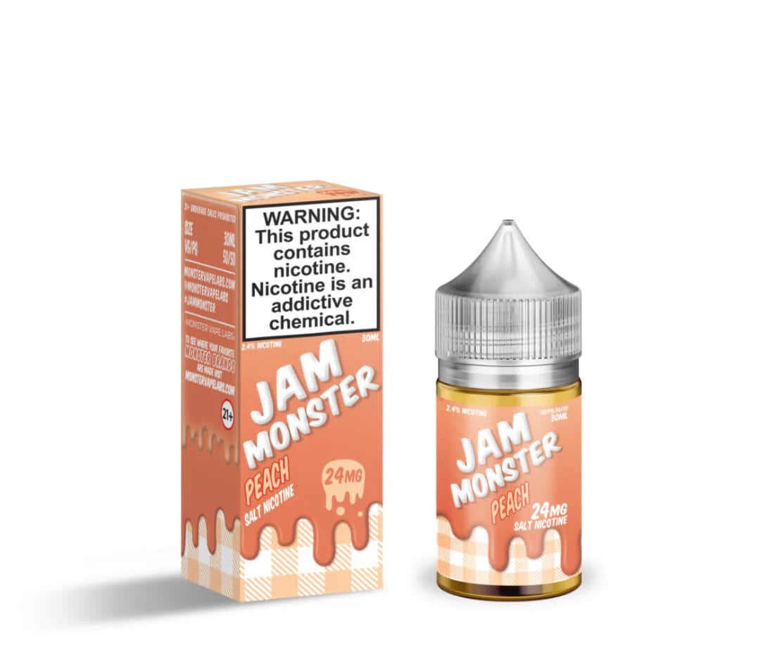 Peach By Jam Monster - Salt Nicotine 24mg - 30ml (TFN) – Price Point NY