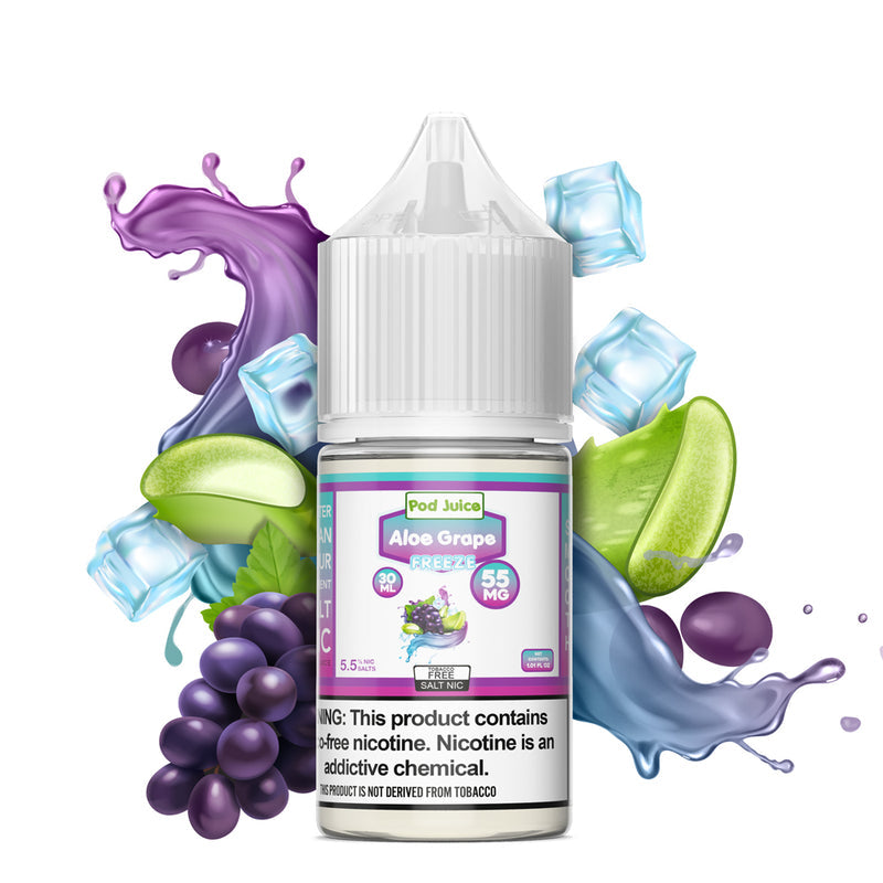 Pod Juice TFN Salt Nic - Aloe Grape Freeze | 30ml - America's Vape Shop ...