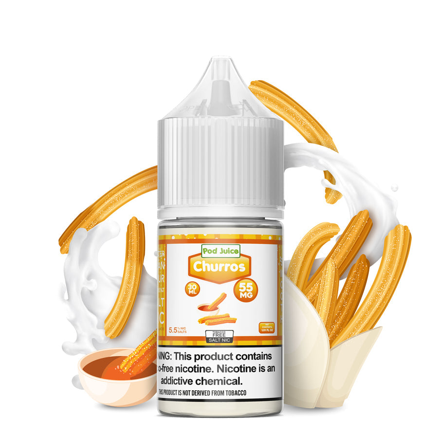 Pod Juice TFN Salt Nic - Churros | 30ml - America's Vape Shop – Price ...