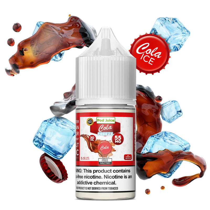 Pod Juice TFN Salt Nic - Cola Freeze | 30ml - America's Vape Shop ...