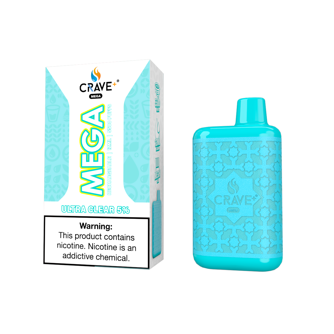 CRAVE Mega - Ultra Clear 5% | Crave On @ America's No.1 Online Vape ...